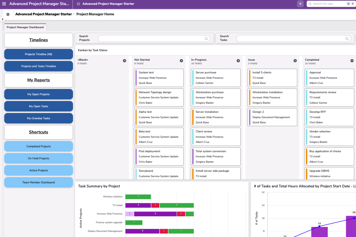 Advanced Project Manager Starter | Quickbase