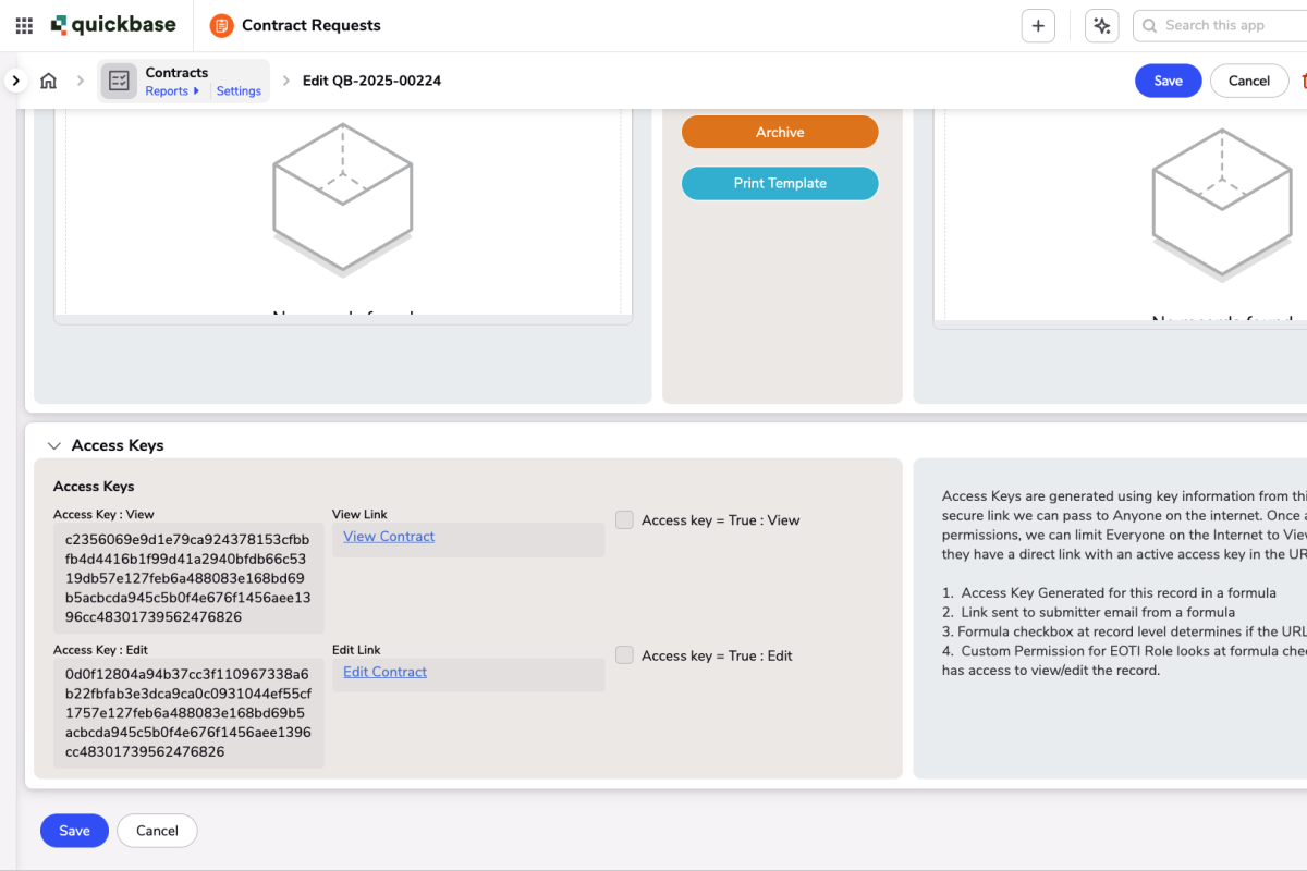 Contract Request | Quickbase