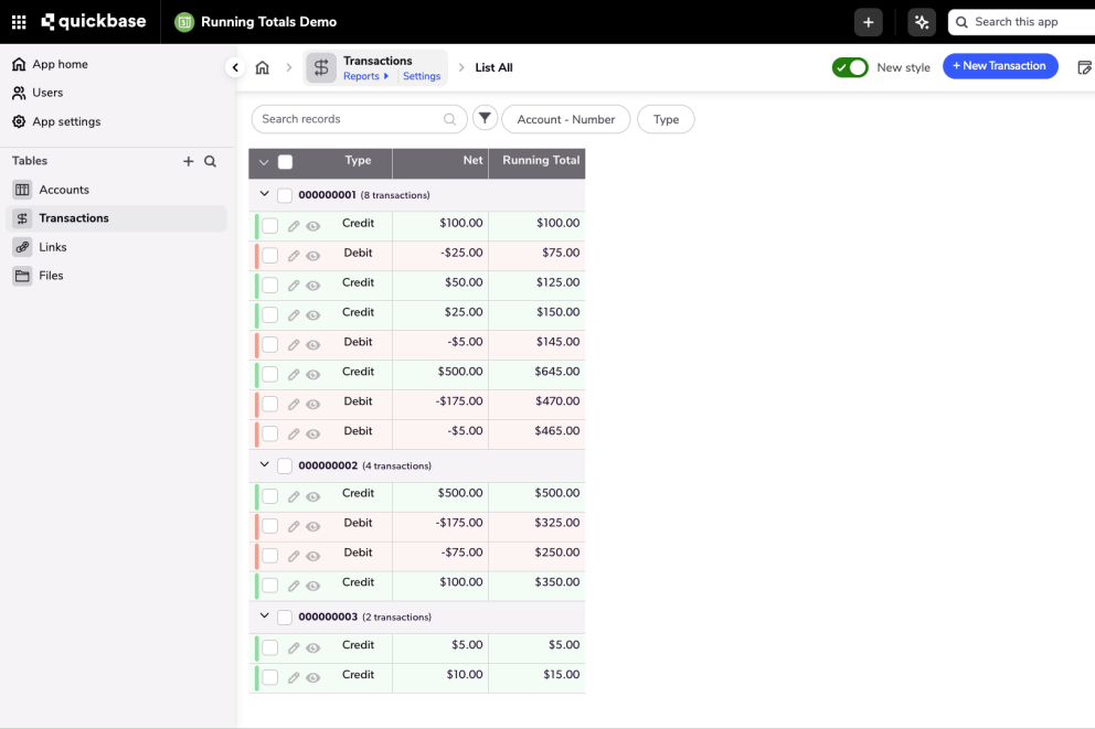 Running Totals Pipeline Demo | Quickbase
