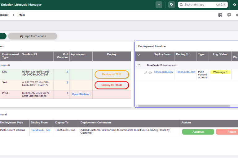 Solution Lifecycle Manager | Quickbase