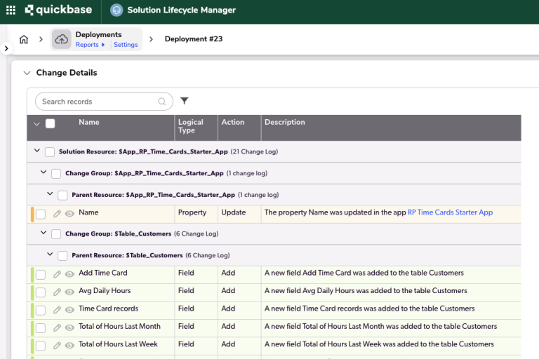 Solution Lifecycle Manager | Quickbase